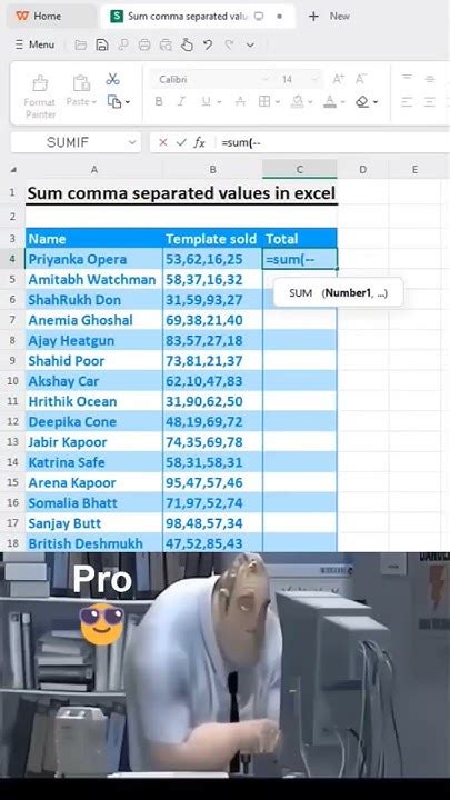 Sum Comma Separated Values In Excel 💯 Exceltutorial Exceltips