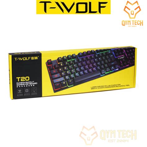 T Wolf T20 Rainbow Backlit Gaming Keyboard Lazada