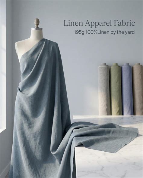 Medium Weight Linen Clothing Fabric By The Yard 100 Flax Linen