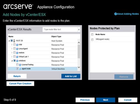 Add VCenter ESX Nodes