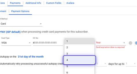 Subscriber Payment Workflow Visp