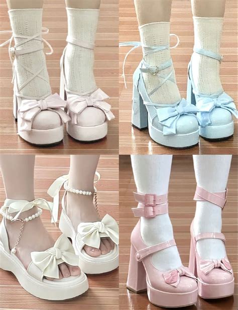 🦢 ‧ ₊ 🩰 Cute Shoes Cute Shoes Heels Kawaii Shoes