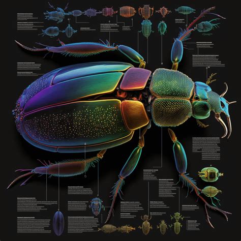 Butterfly And Beetle Exploded Infographics Raiart