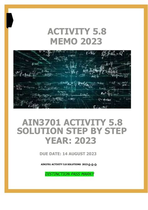 ain3701 activity 5 8 solution assignment 2023 ain3701 ain3701