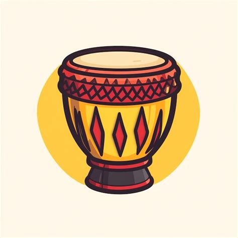 Digital Artwork Of A Bongo Drum Premium Ai Generated Image