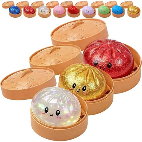 Glitter Dumpling Glitter Dumpling Squishy Med æske Dumplings