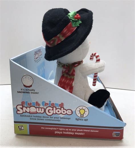 Gemmy Plush Friend Snowman Snow Globe Santa Reindeer Christmas Light Up