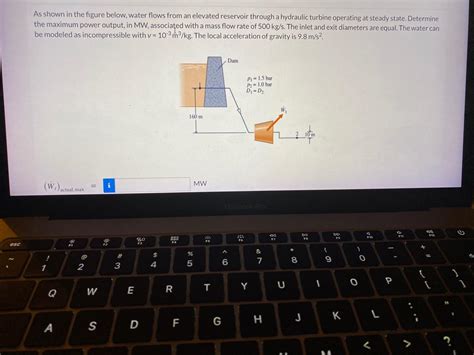 Solved Esc As Shown In The Figure Below Water Flows From An Chegg