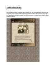 T Case Problem Tree And Book Docx T Case Problem Review Summary Kevin Wants You To Work On