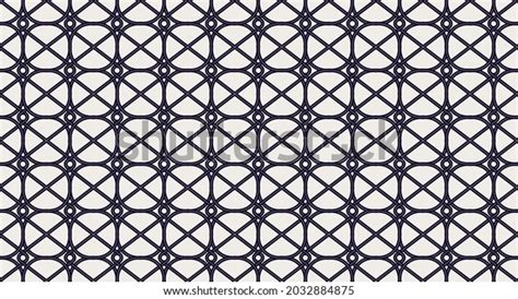 Interlocking Circular Pattern Background Modern Shape Stock Vector