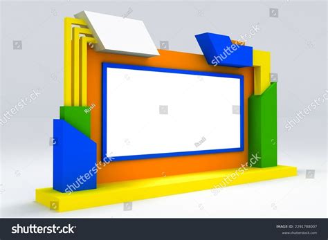 3d Illustration Stage Backdrop Led Screen Stock Illustration 2291788007