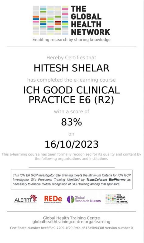 Hitesh Shelar On Linkedin Successfully Completed The Ich Good