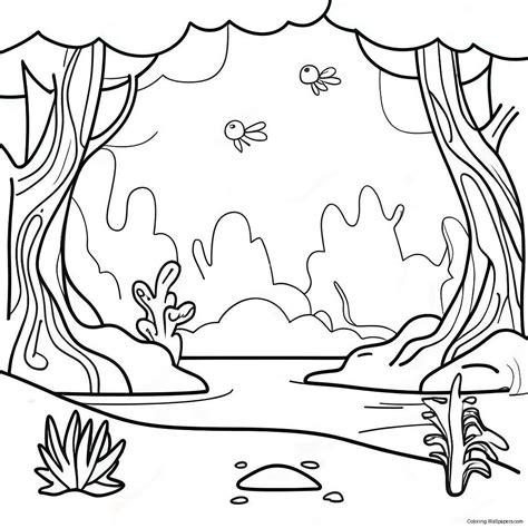 Ecosystem Coloring Page 9290 7487