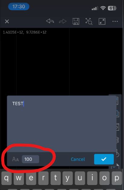 unable to edit text height from the properties window in autocad mobile app