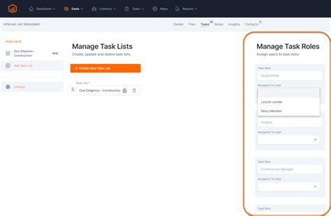 Manage Task Lists In Task Settings