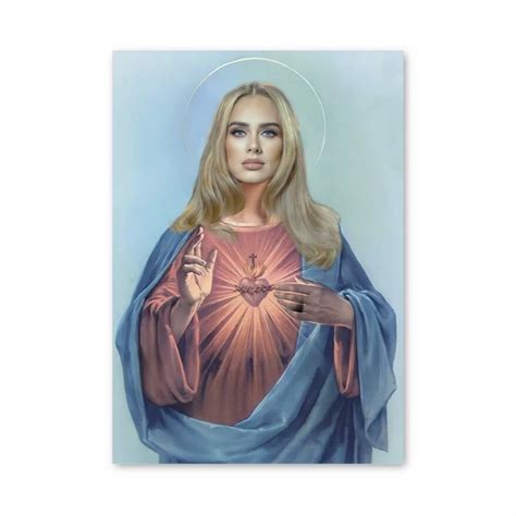 Pôster Adele Jesus Cartazes Estéticos Aesthetic Posters