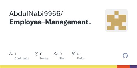 GitHub AbdulNabi Employee Management System