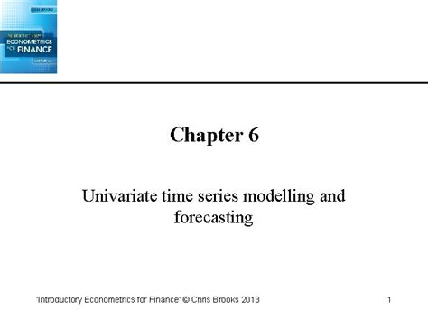 Chapter Univariate Time Series Modelling And Forecasting