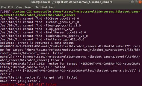 问题记录HIKROBOT接入ROS框架 Isaac 博客园