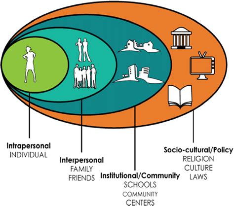 Socioecological Levels Visual Aid Description This Figure A Graphic