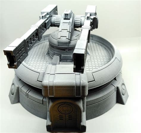 Warhammer 40k Tau Bunker Rail Gun Terrain Wargame Miniature Neu