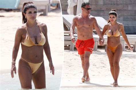 Teresa Giudice Sizzles In Gold Bikini On Vacation