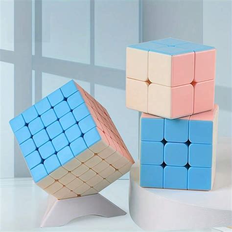 Macaron Series Speed No Sticker Cube 2x2 3x3 4x4 5x5 Pyramid Smooth Rotation Puzzle Cube