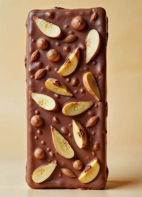 Шоколадный бадамный батончик Ai сгенерированное изображение