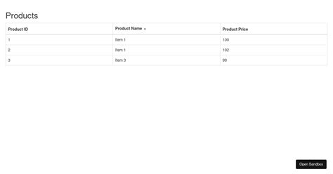 React Bootstrap Table Next Basic Example Codesandbox