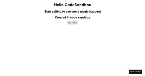 Driver React Codesandbox