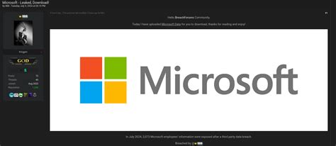 Unverified Microsoft Data Breach Claim Targets Employee Data