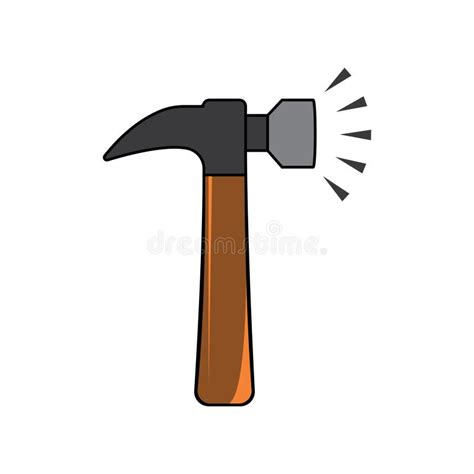 Hammer Vector Icon Stock Vector Illustration Of Craft 288121852