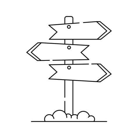 Directional Signpost Icon Navigation Travel Guidance Information Board 48968132 Vector Art At