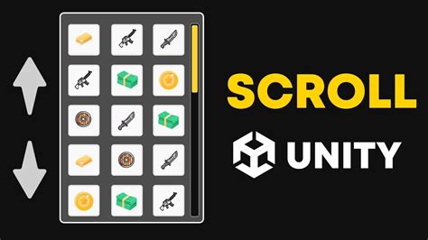 unity scroll view how to create scroll menu in unity youtube