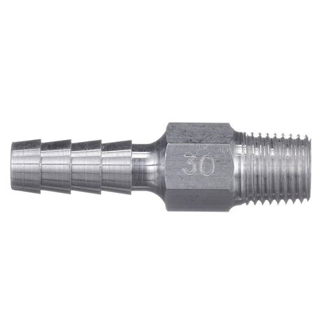 Universal Aluminum Fuel Hose Fitting 14 Npt X 38 Barb Anti Si