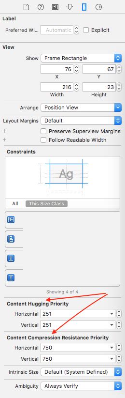 Ios How To Change Label Position Using Auto Layout Stack Overflow