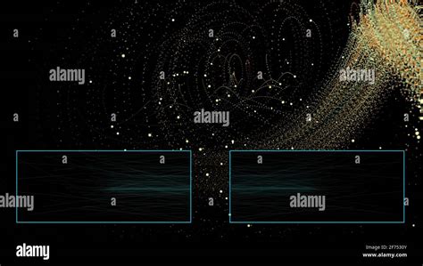 D Rendering Background With Twisted Particle Strings Stock Photo Alamy