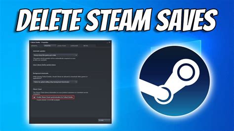 How To Delete Game Saves From Steam Cloud YouTube