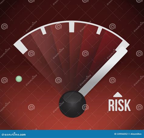 Risk Speedometer Illustration Design Graphic Stock Illustration