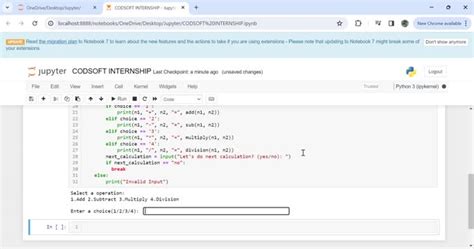 Codsoft Calculator Internship Pythonprograming Beas Jha