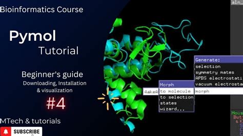 Pymol Tutorial Download Installation And Overview Youtube