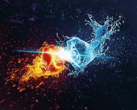 Fire And Water Background