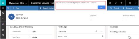 JavaScript Execution Context Provides Form Values On Web As Well As UCI In Dynamics V