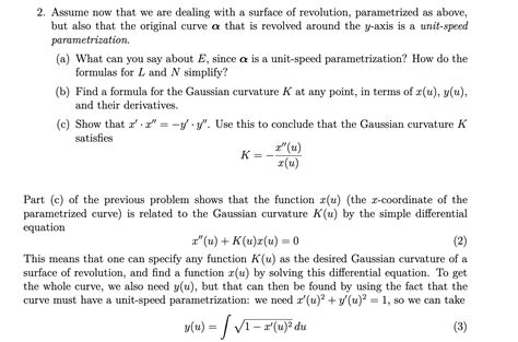 ii more about surfaces of revolution let