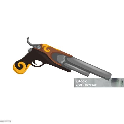 플린트 록 역사 오래된 머스킷 소총 혁명 총 미국 해적 벡터입니다 권총 빈티지 고립 된 세부 사항입니다 Revolution에 대한 스톡 벡터 아트 및 기타 이미지 Istock