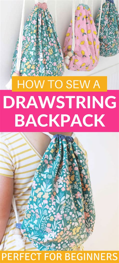 Drawstring Backpack Free Sewing Pattern Artofit
