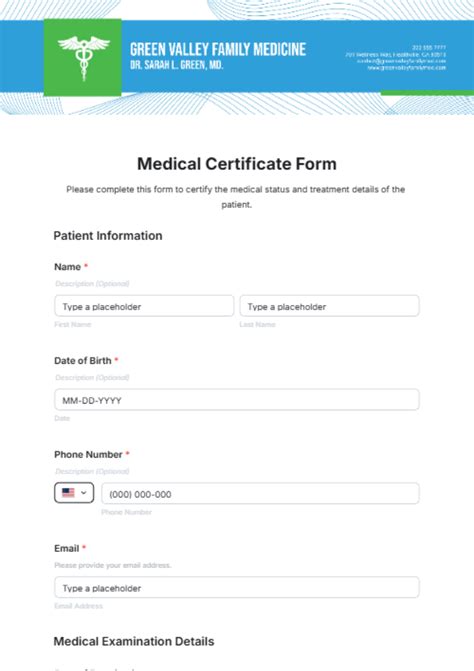 Free Medical Questionnaire Form Template To Edit Online