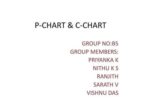P chart & c-chart | PPTX | Science