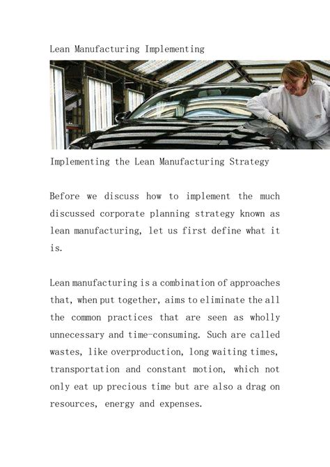 Lean Manufacturing Implementing Nelson Page 1 5 Flip Pdf Online Pubhtml5
