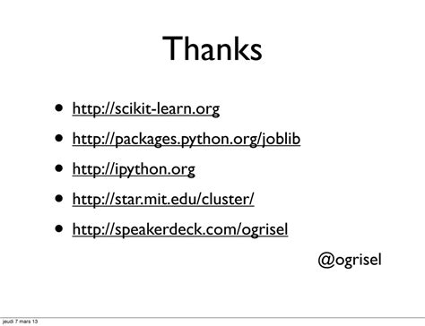 Parallel And Large Scale Machine Learning With Scikit Learn Speaker Deck
